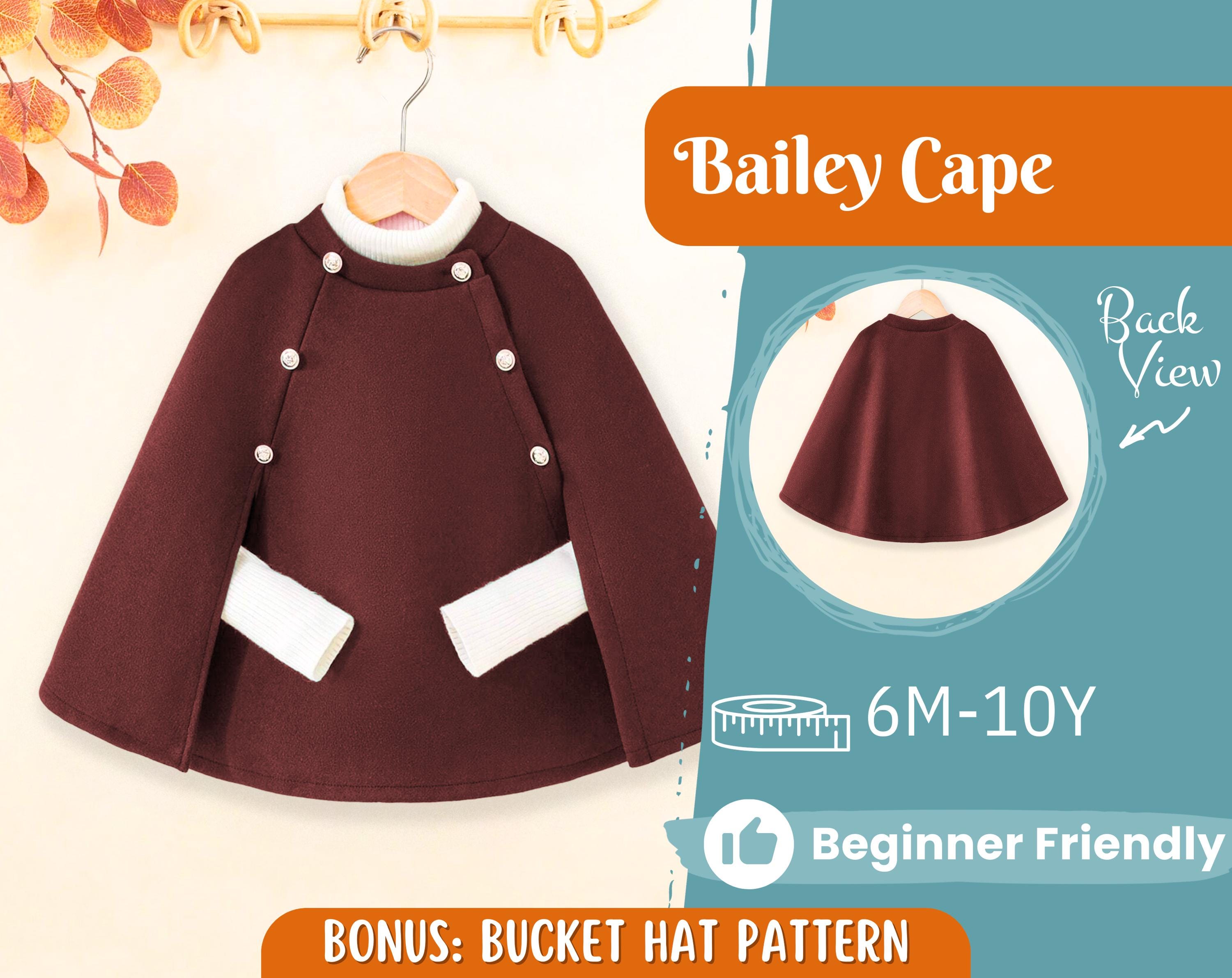 Cape Sewing Pattern for Kids, Capelet Pattern, Kids Pattern, Easy PDF ...