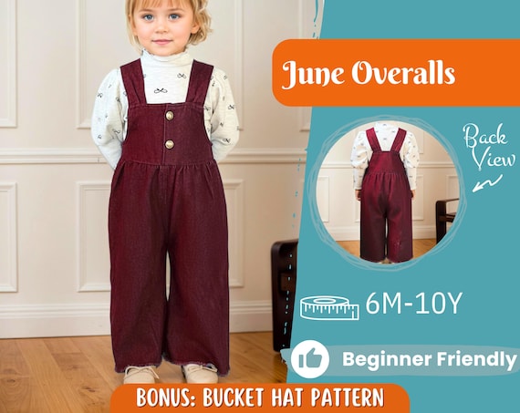 Kids Overalls Sewing Pattern