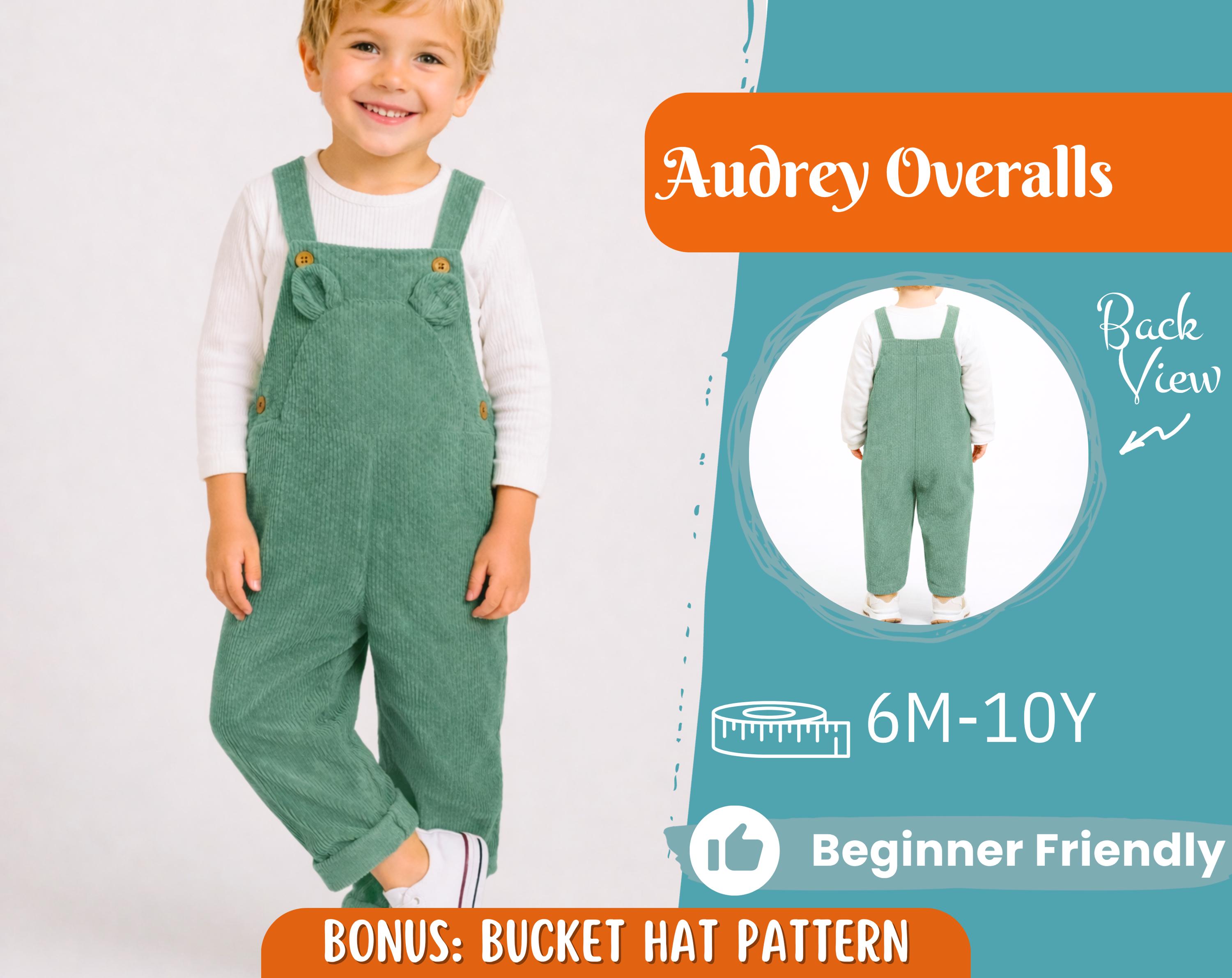 Overalls Sewing Pattern for Kids, Overalls Pattern, Kids Pattern ...