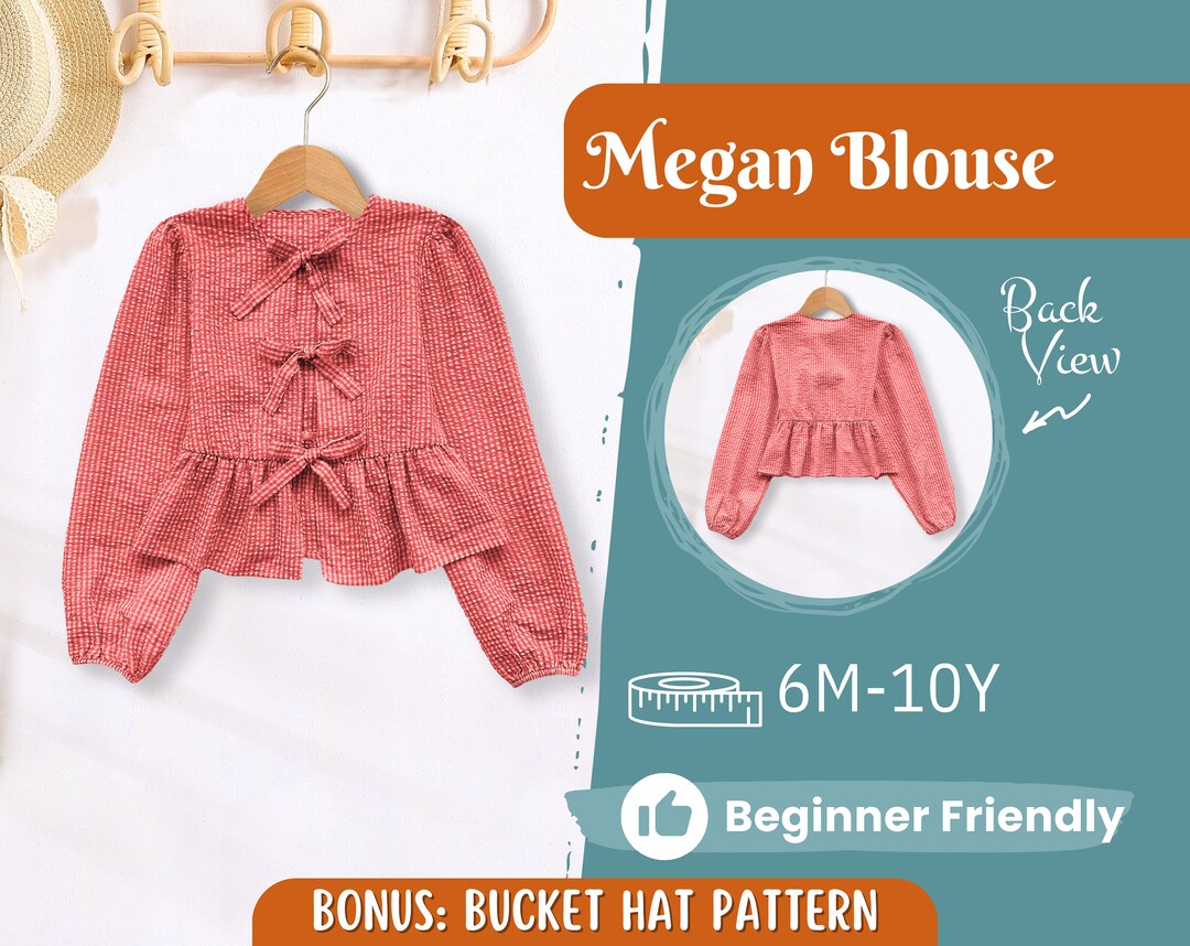 Girl Blouse Pattern, Sewing Pattern for Kids, Kids Pattern, Toddler ...