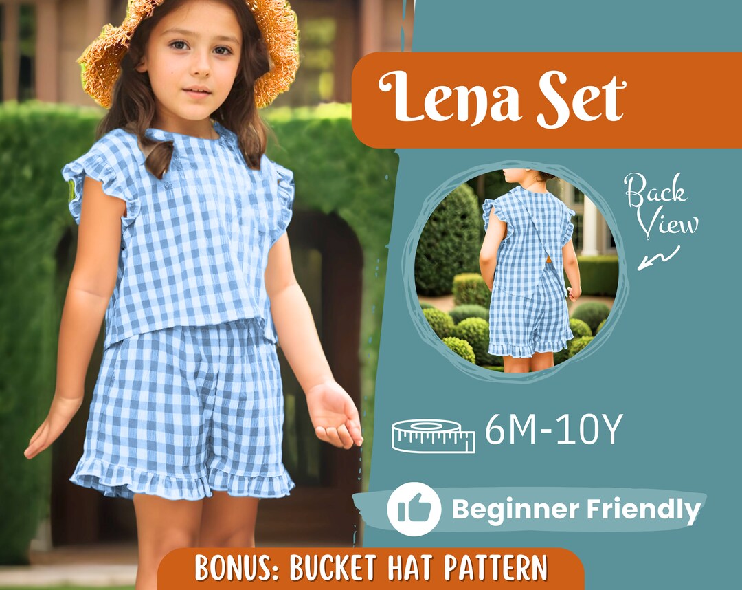 Top and Shorts Pattern for Kids, Top Pattern, Kids Pattern, PDF Pattern ...