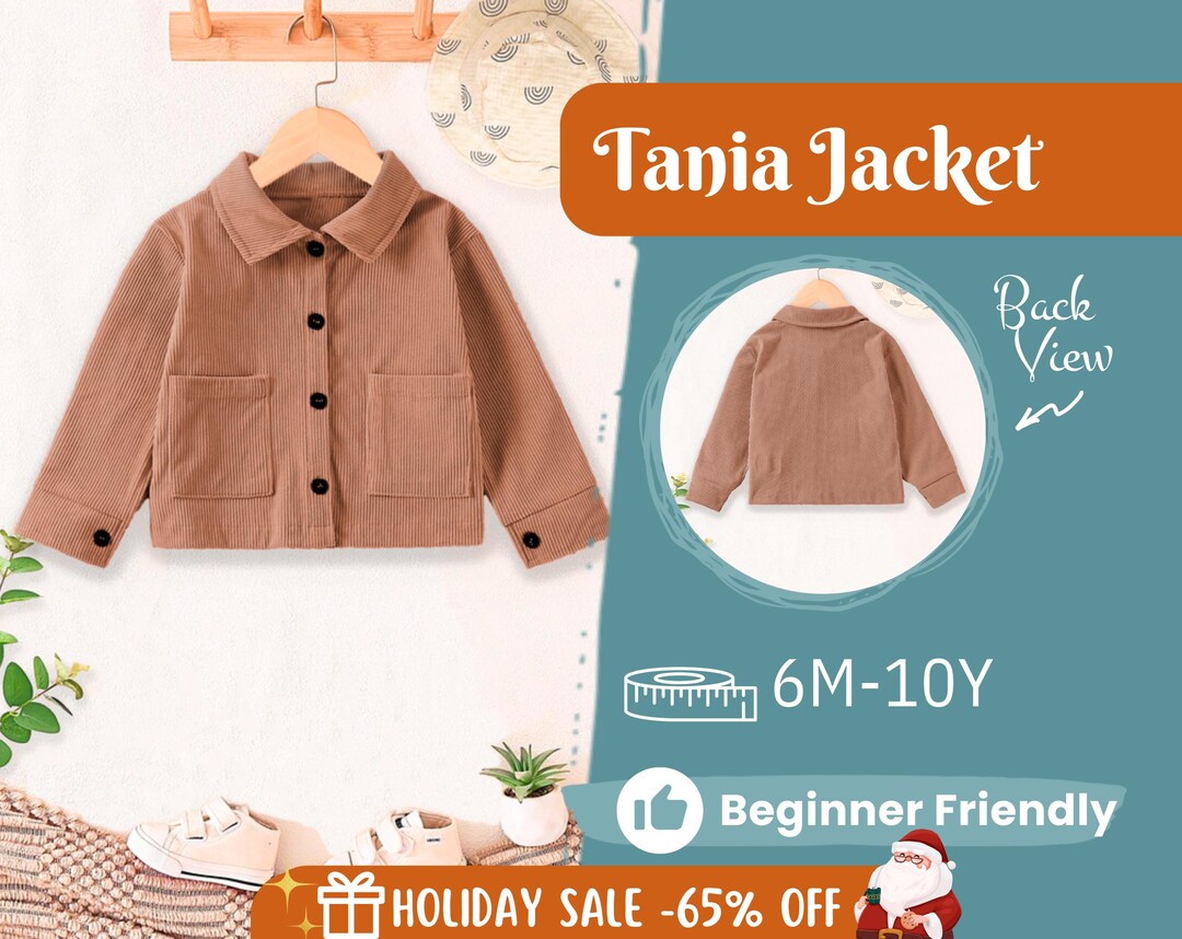 Jacket Sewing Pattern for Kids, Jacket Pattern, Kids Sewing Pattern ...