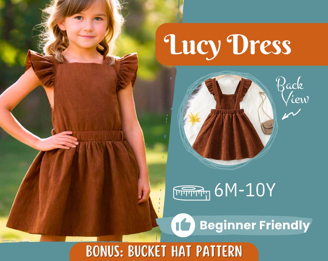 Dress Sewing Pattern for Kids, Dress Pattern, Kids Pattern, PDF Pattern ...