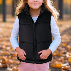 Puffer Vest Sewing Pattern for Kids, Puffer Vest, Kids Pattern, PDF ...