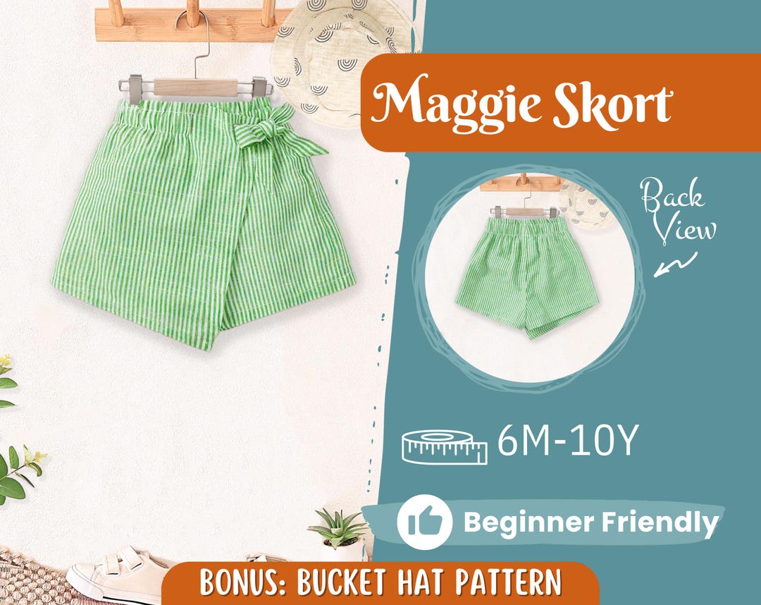 Skort Sewing Pattern for Kids, Skort Pattern, Kids Pattern, PDF Pattern ...
