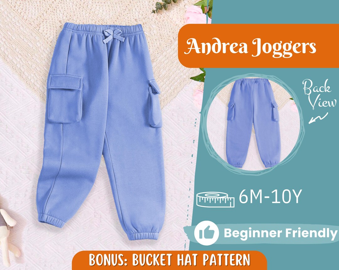 Cargo Joggers Sewing Pattern for Kids, Pants Pattern, Kids Pattern ...
