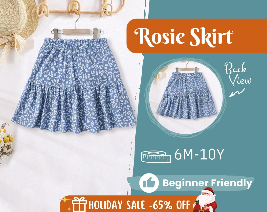 Skirt Sewing Pattern for Kids, Skirt Pattern, Kids Pattern, PDF Pattern ...