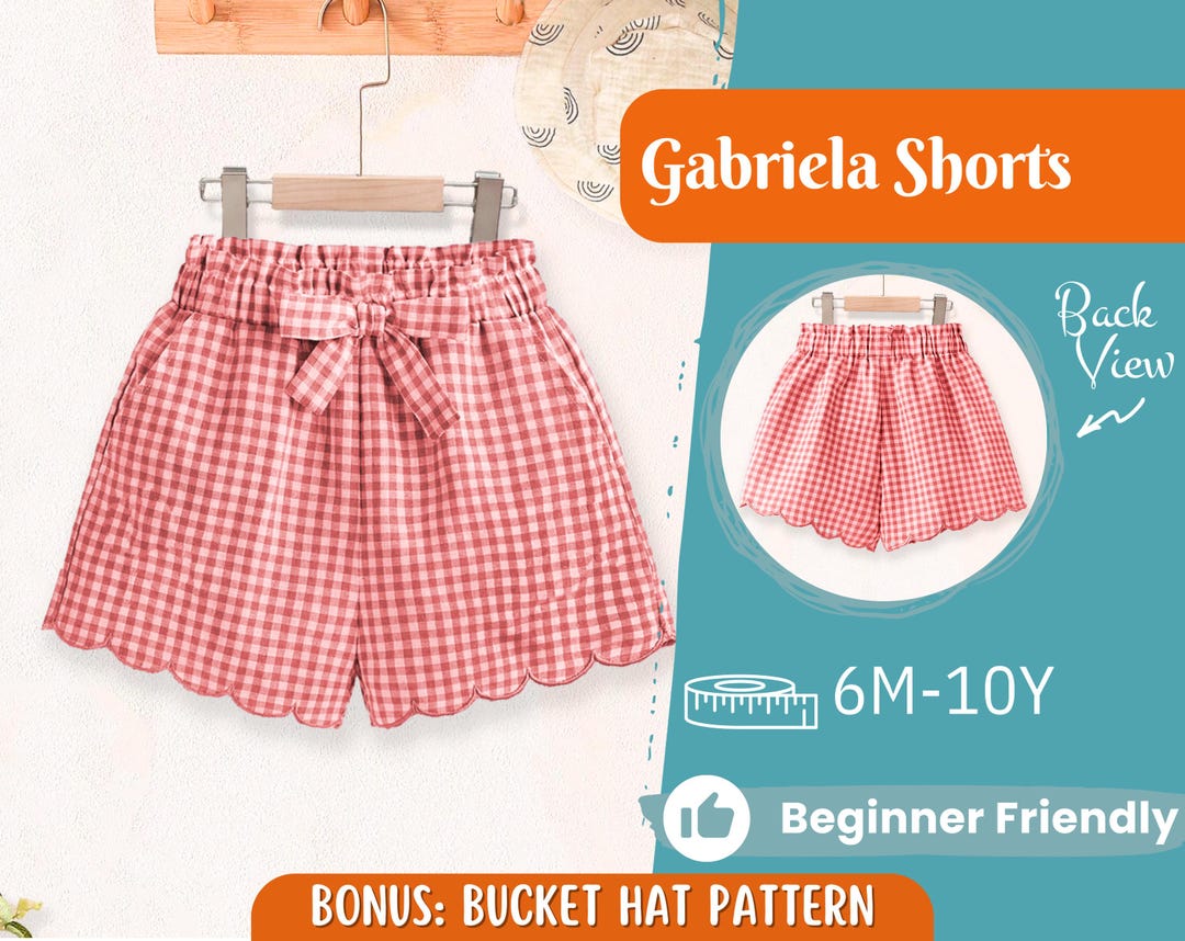 Shorts Sewing Pattern for Kids, Shorts Pattern, Kids Pattern, PDF ...