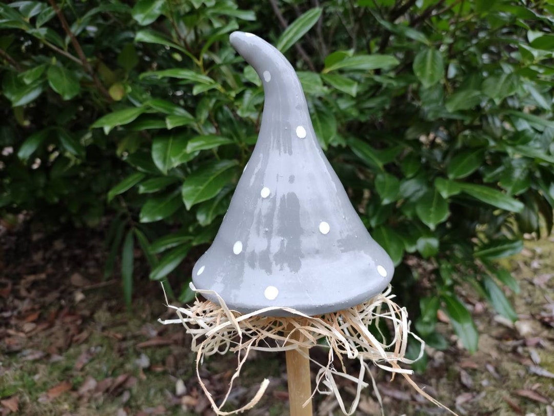 Garden Finial With Curved Ceramic Tip, Made to Order, Insect Hotel ...