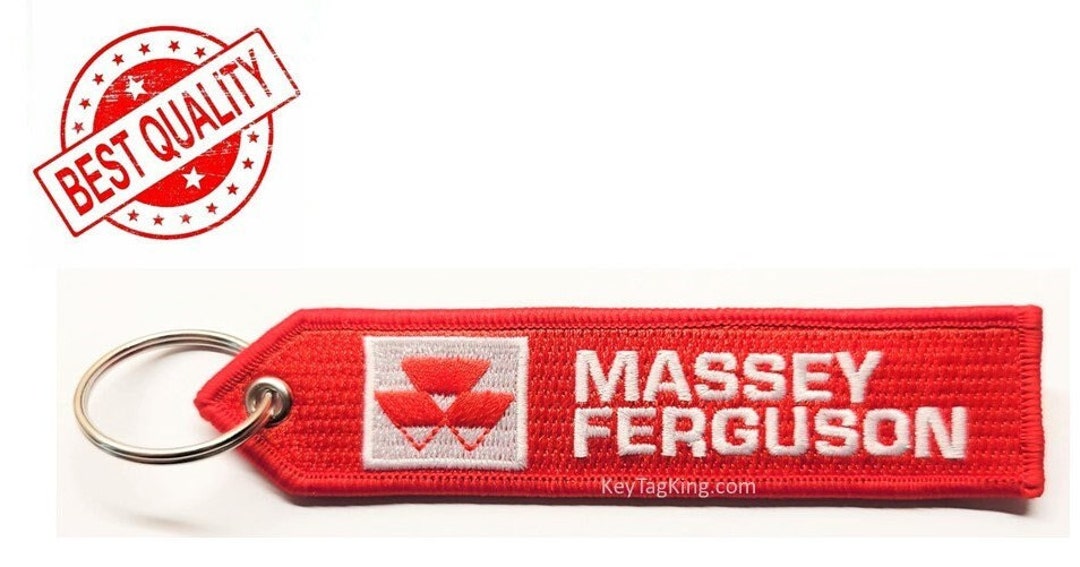MASSEY FUGERSON TRACTOR Embroidery Keychain Key Tag Highest Quality ...