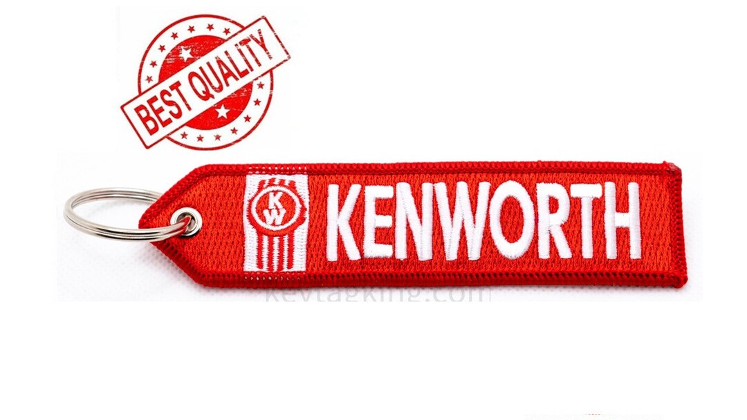 KENWORTH TRUCK KWHOPPER Embroidery Keychain Highest Quality Double ...