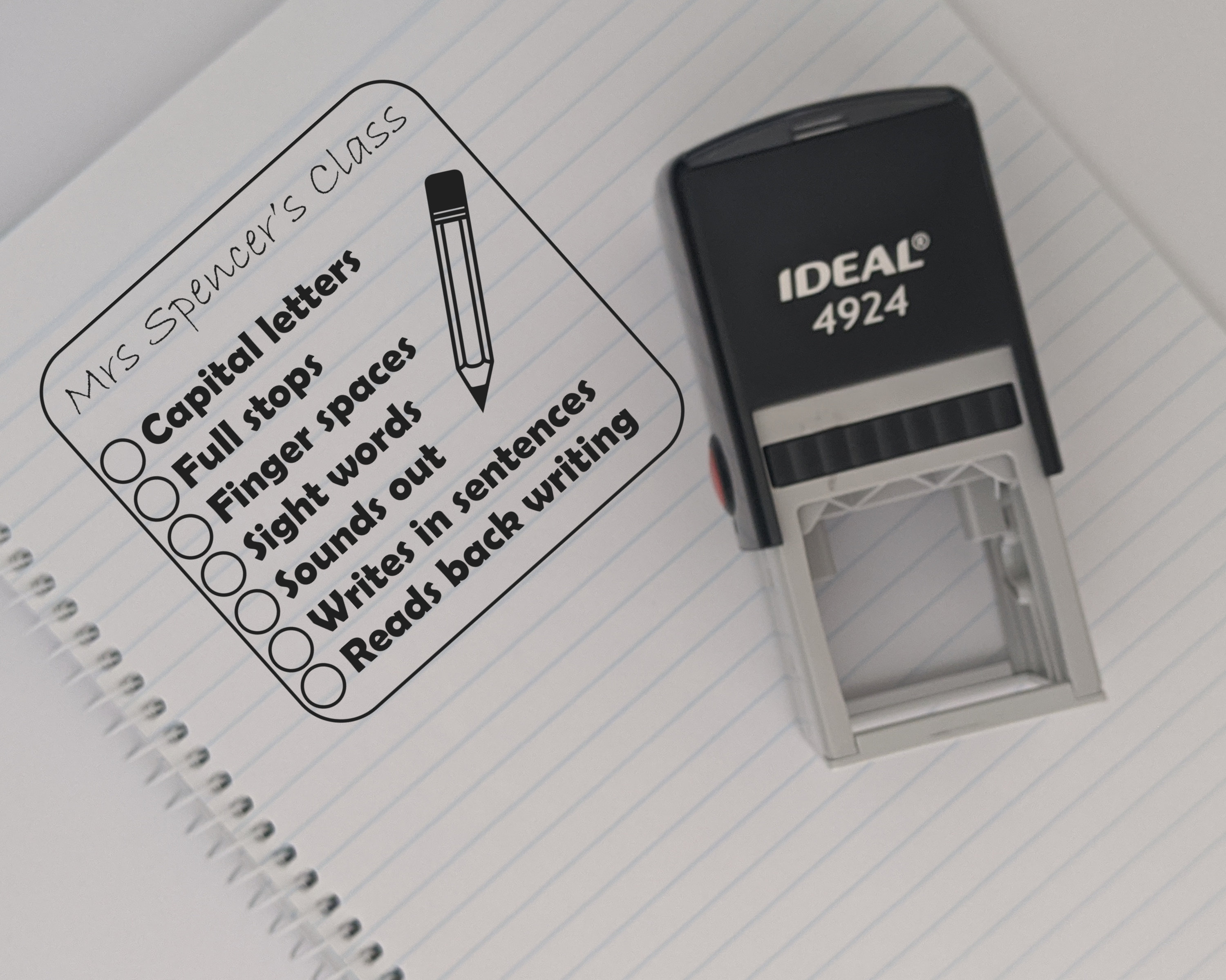 Teacher Writing Checklist Stamp Writing Checklist Stamp - Etsy Australia