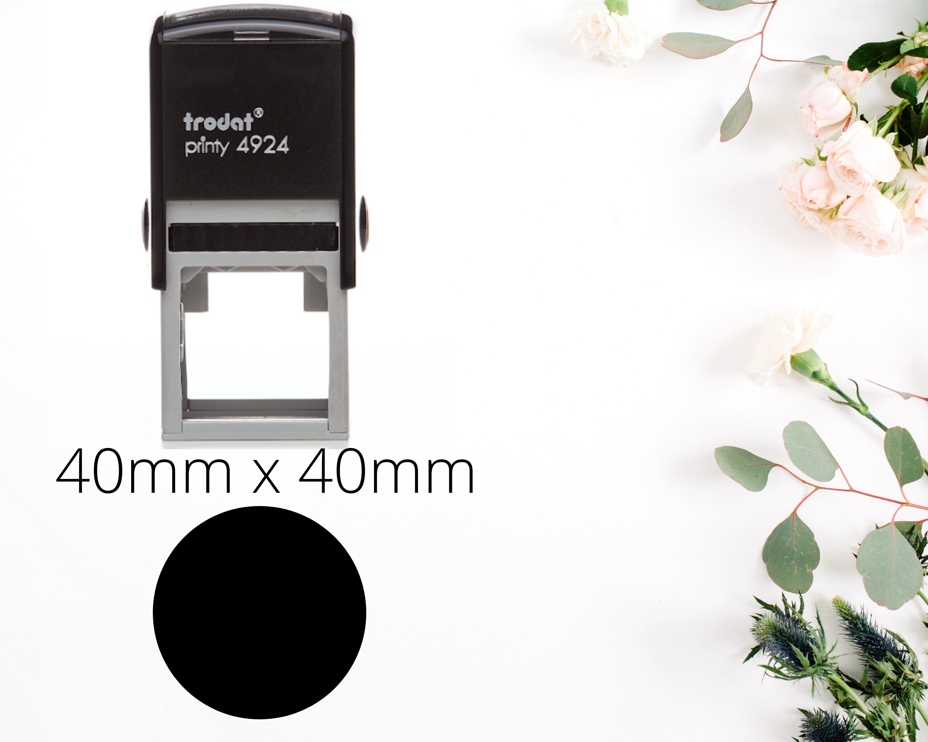 MANY SIZES Self Inking Custom Logo Stamp Personalised - Etsy Australia