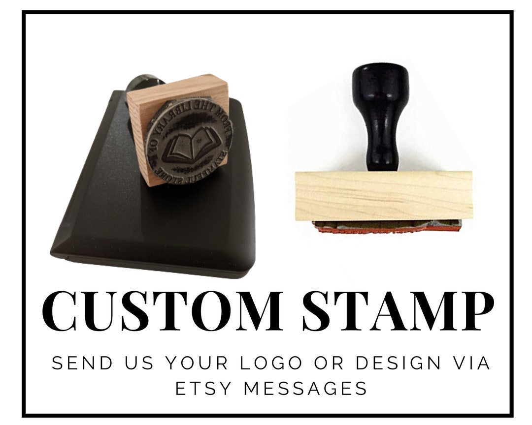 Custom Wood Stamp, Personalised Stamp, Logo Business Stamp, Fabric ...