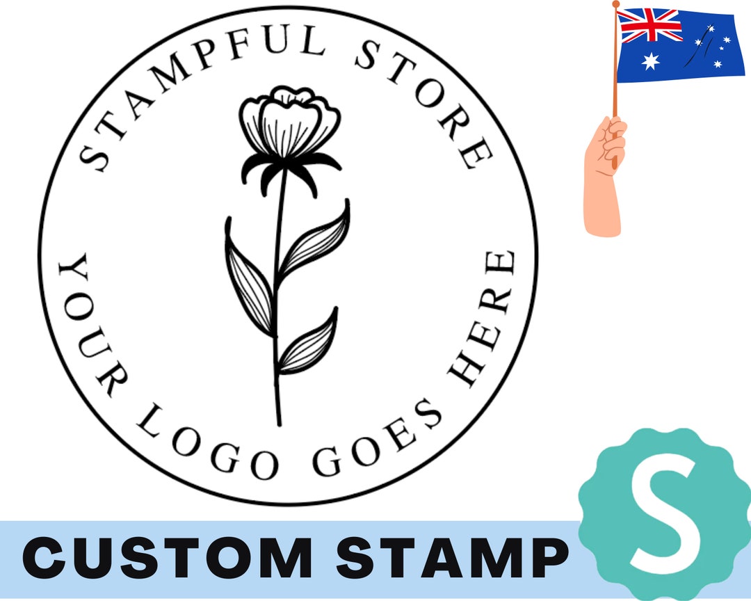 Custom Stamps With Business Logo Self Inking | Logo Branding Stamp | Customized Artwork Design ...