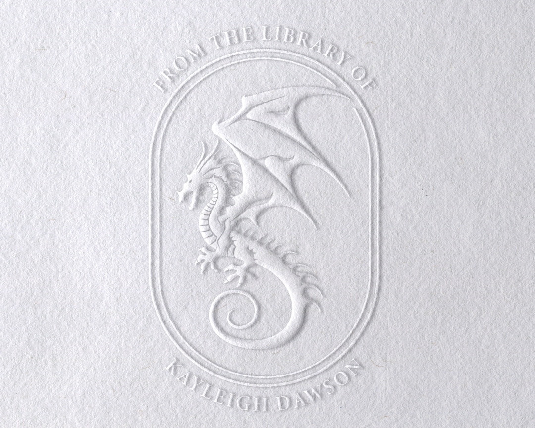 Dragon Library Embosser: Custom Book Stamp, Bookish Gift - Etsy Australia