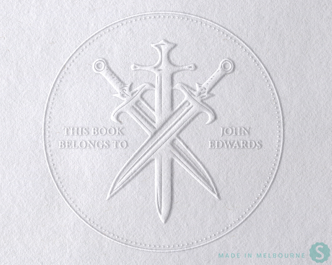 Fantasy Novel, Library of Stamp or Embosser, Book Lover Gift, Embosser ...