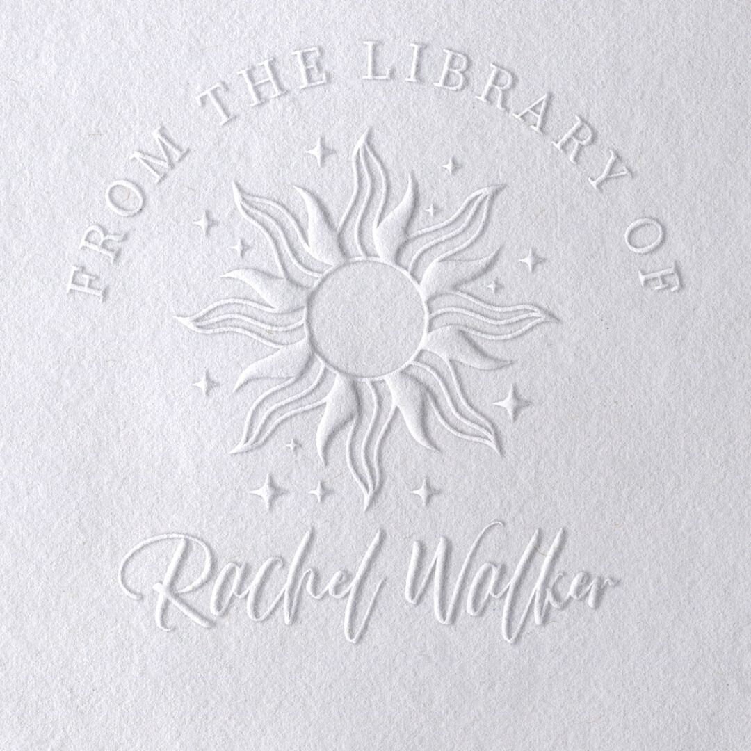 Embossing Stamp, Book Embosser, Ex Libris Book Embosser, Bookish Gifts ...