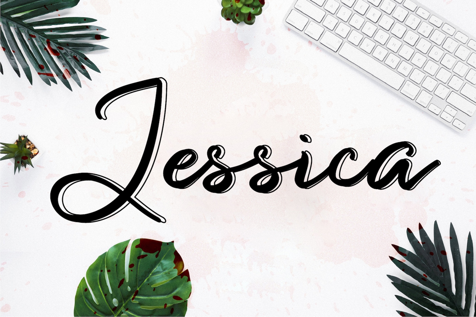 Jessica Font Script y fuente manuscrita Fuente brush Fuente | Etsy