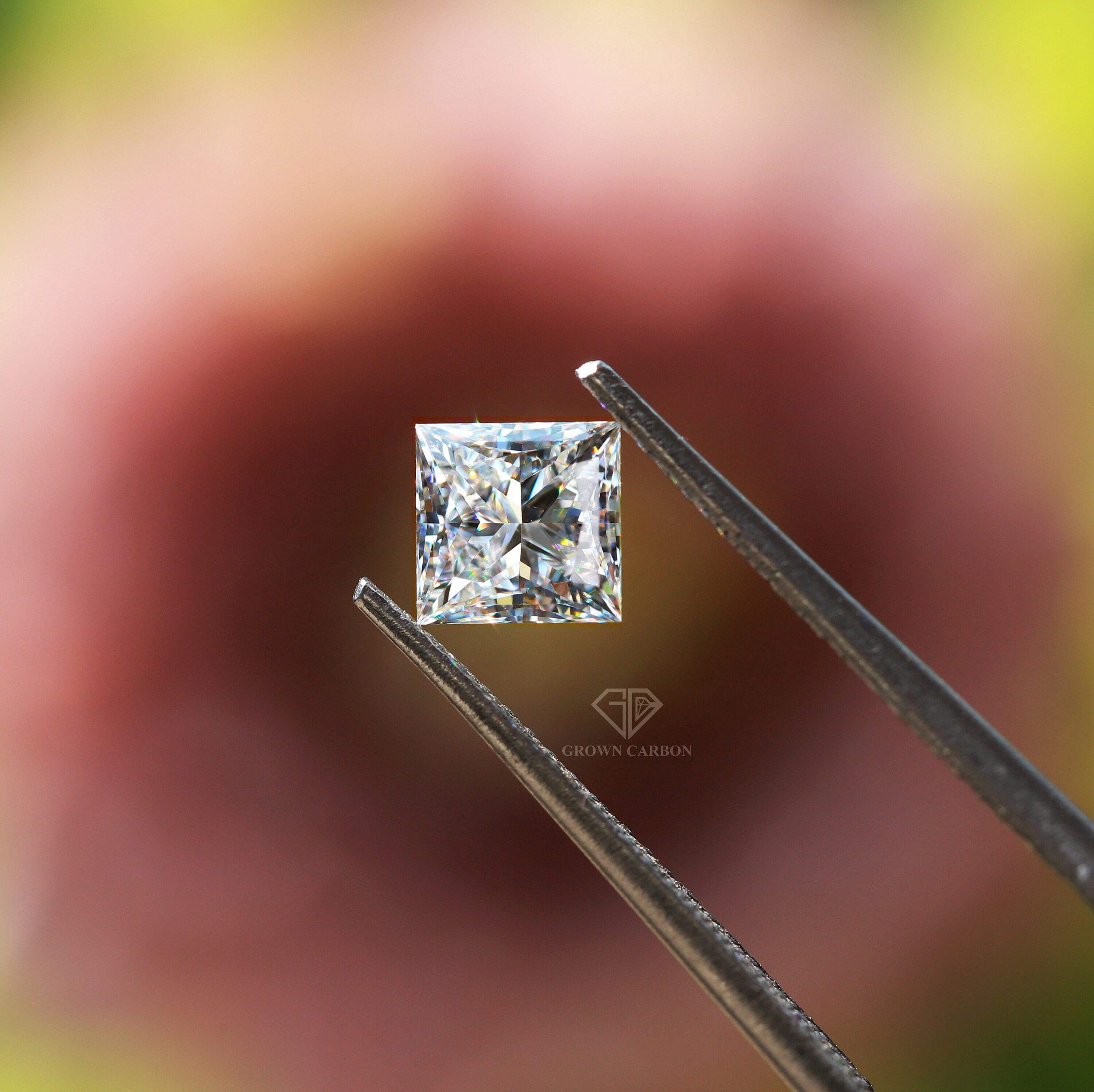 1ct Princess Cut Lab Diamond For Engagement Ring Ef Vs Lab Etsy