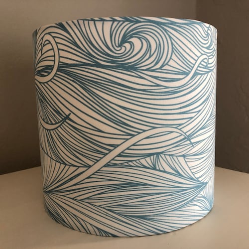 Watery Waves Lampshade: Nature Lamp Shade Ocean Decor - Etsy