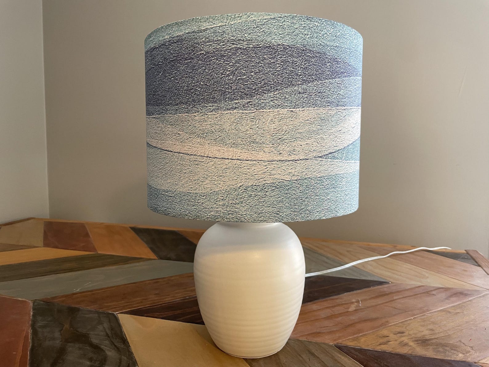 Handmade Desert Southwest Lampshade: Water's Edge Table or Pendant ...