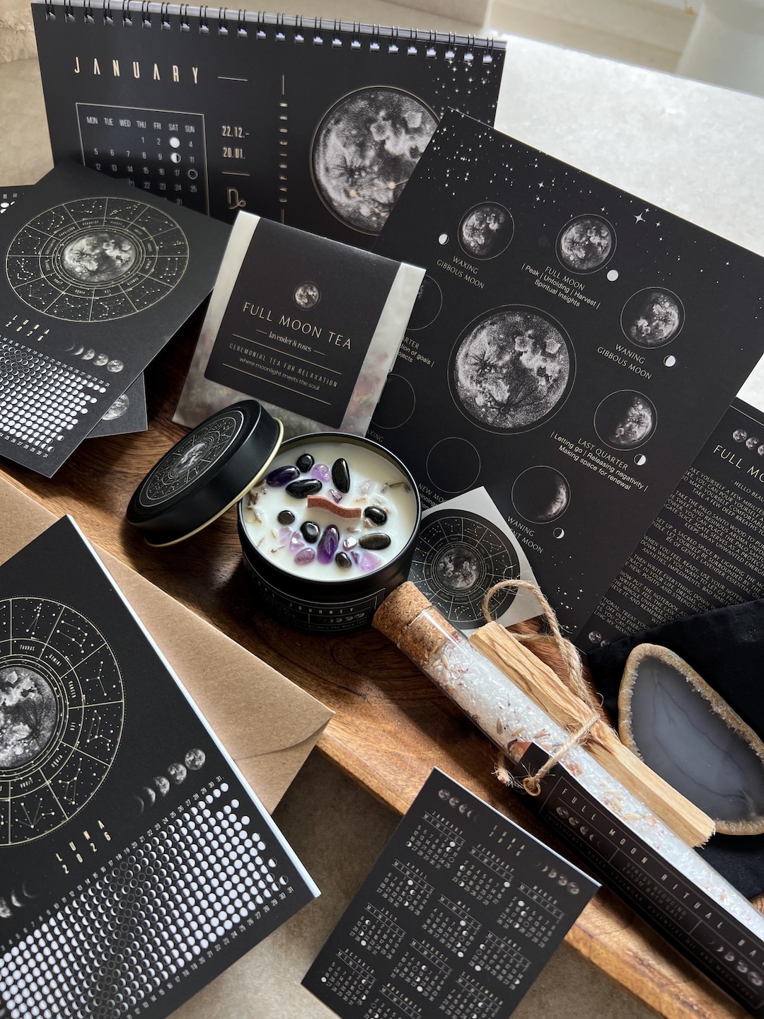 Moon Ritual Gift Set 2026 // Full Moon Kit With Candle + Incense ...