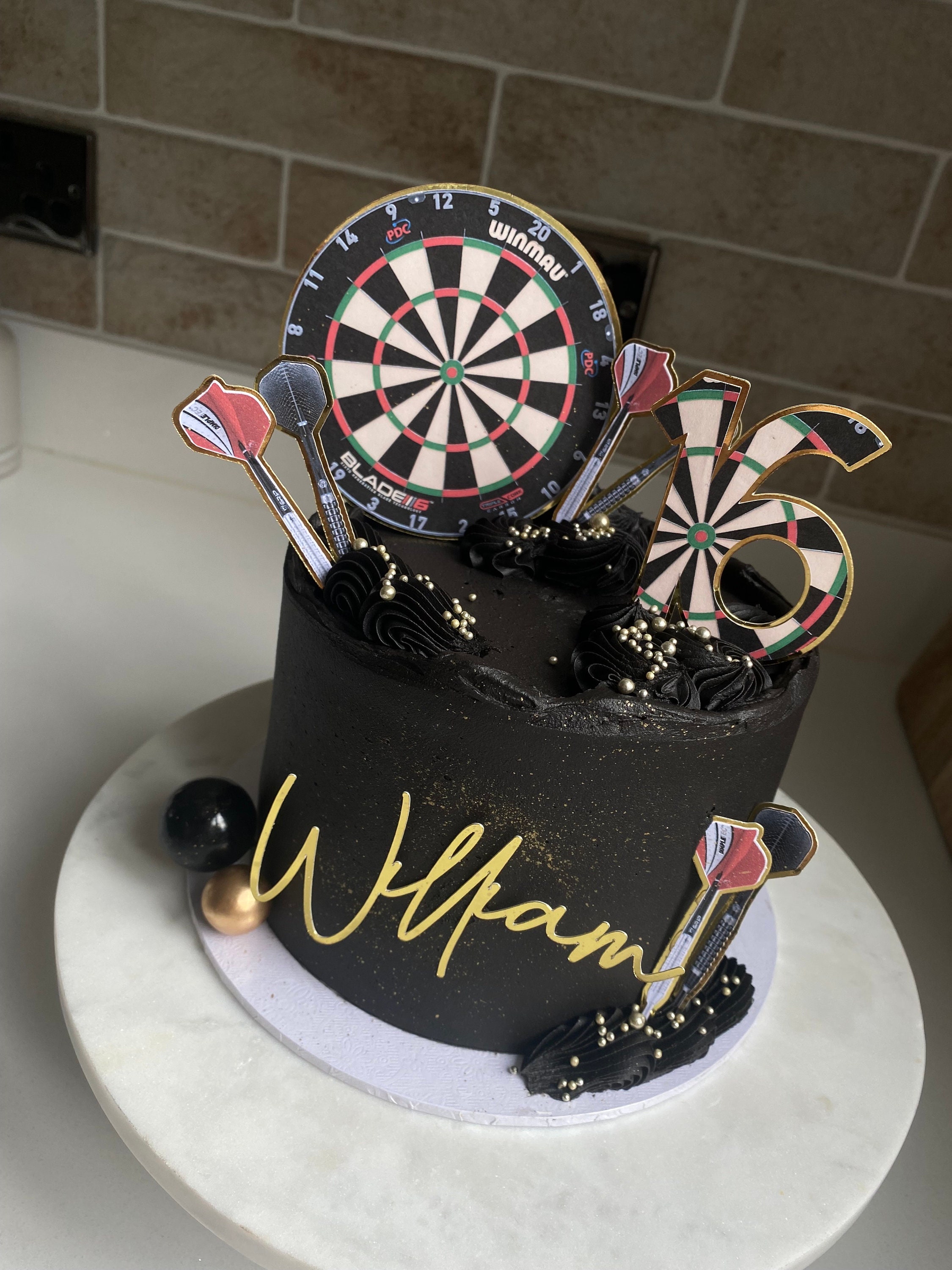 Darts Cake Topper, Cake Topper, Sports Cake Topper, Dart Cake, Dart ...