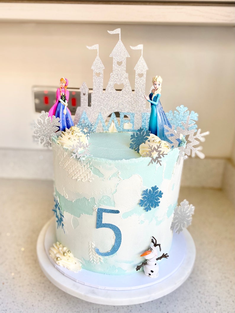 Personalised Frozen Birthday Cake Topper Custom Name Frozen - Etsy