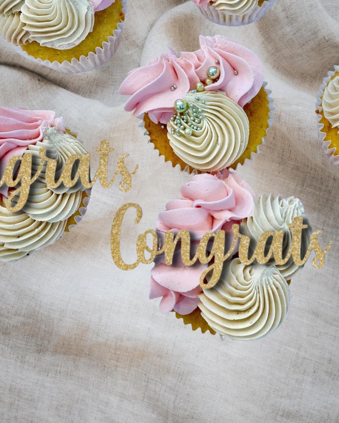 Congrats Cupcake Toppers, Cupcake Toppers, Congratulations Cupcake ...