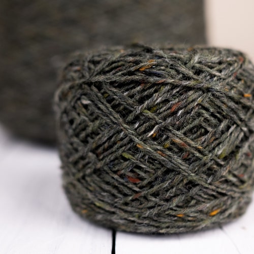 DARK BLUE 1745 Traditional Irish WOOL Tweed Aran Donegal - Etsy