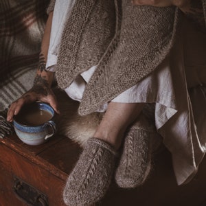 There and Back Again Slippers, Slippers Knitting Pattern, Sock Pattern ...