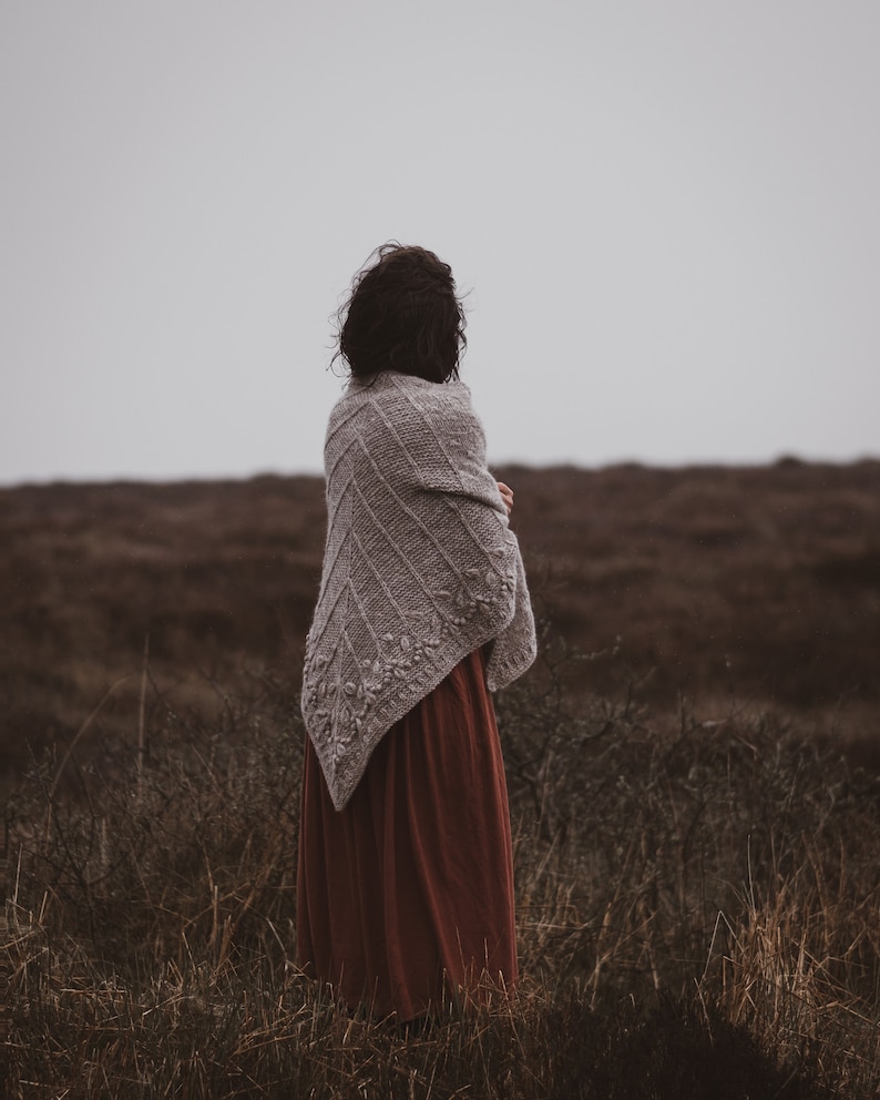 Moorland Shawl Knitting Pattern: Symmetrical Triangle Scarf ...