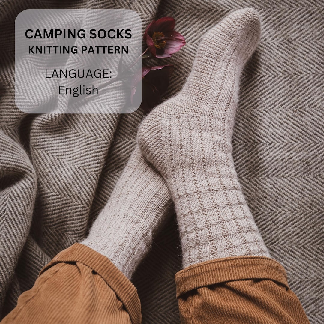 Socks Knitting Pattern, Easy Beginner Sock Pattern Instructions, PDF - Etsy