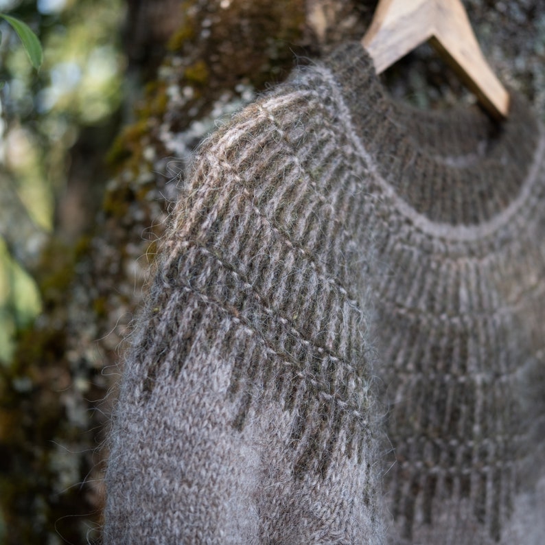 HEARTWOOD Sweater Pattern, Womens Sweater Knitting Pattern, Round Yoke ...
