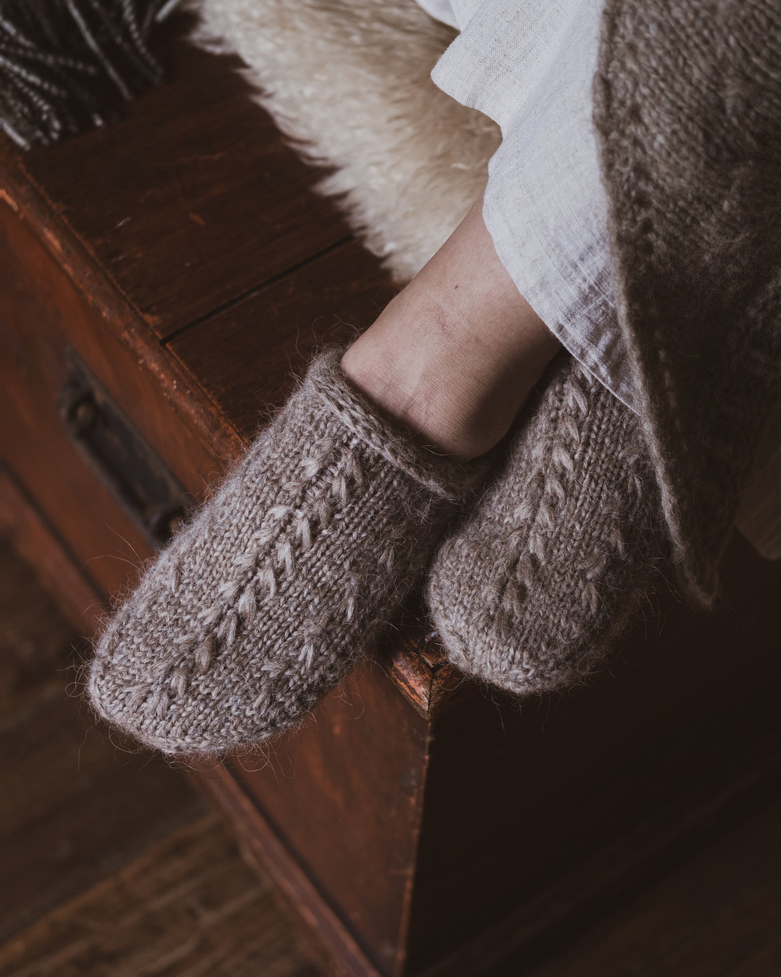 There and Back Again Slippers, Slippers Knitting Pattern, Sock Pattern ...