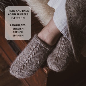 There and Back Again Slippers, Slippers Knitting Pattern, Sock Pattern ...