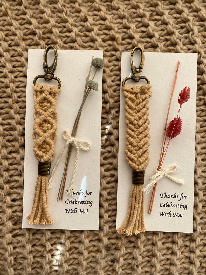 Macrame Keychain - Etsy