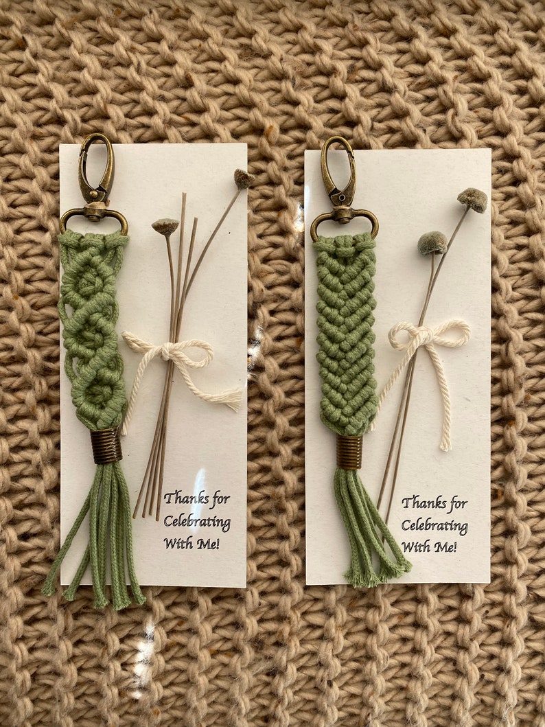 Macrame Keychain - Etsy