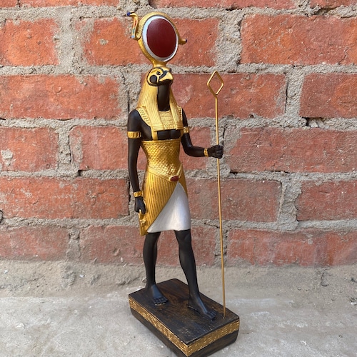 Very Cool Statue of Horus Standing in Color Handmade by Me - Etsy