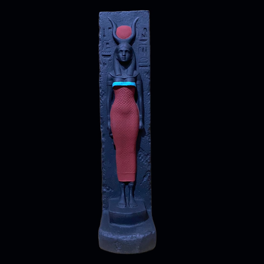 A Wonderful and Unique Hathor Statue With Distinctive Colors - Etsy