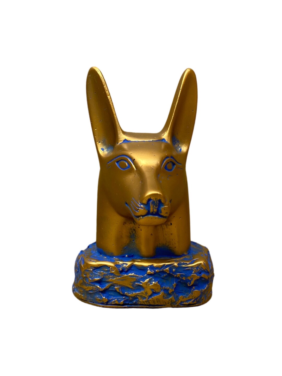 Unique Anubis Head Model in Gold Color Hand Made by Me - Etsy