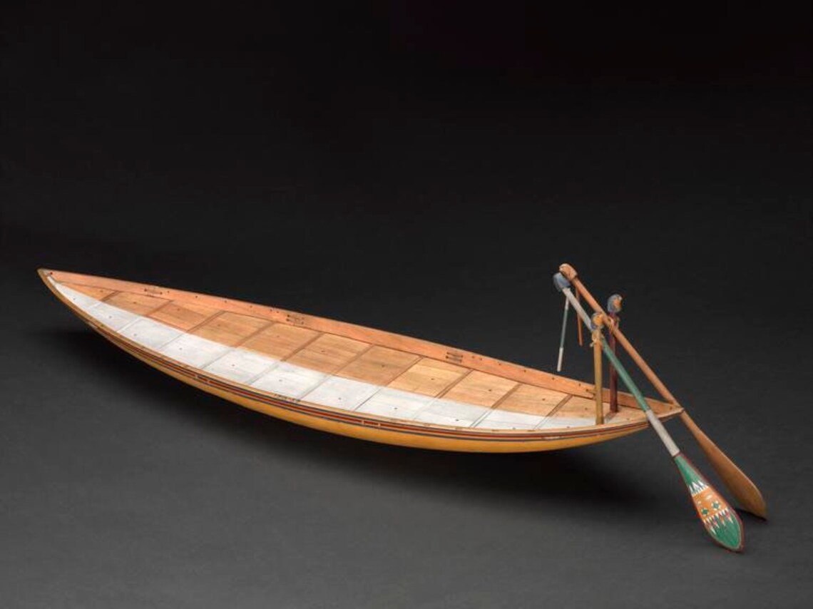 Model of Ancient Egyptian Funerary Boat With Two Oars | Etsy