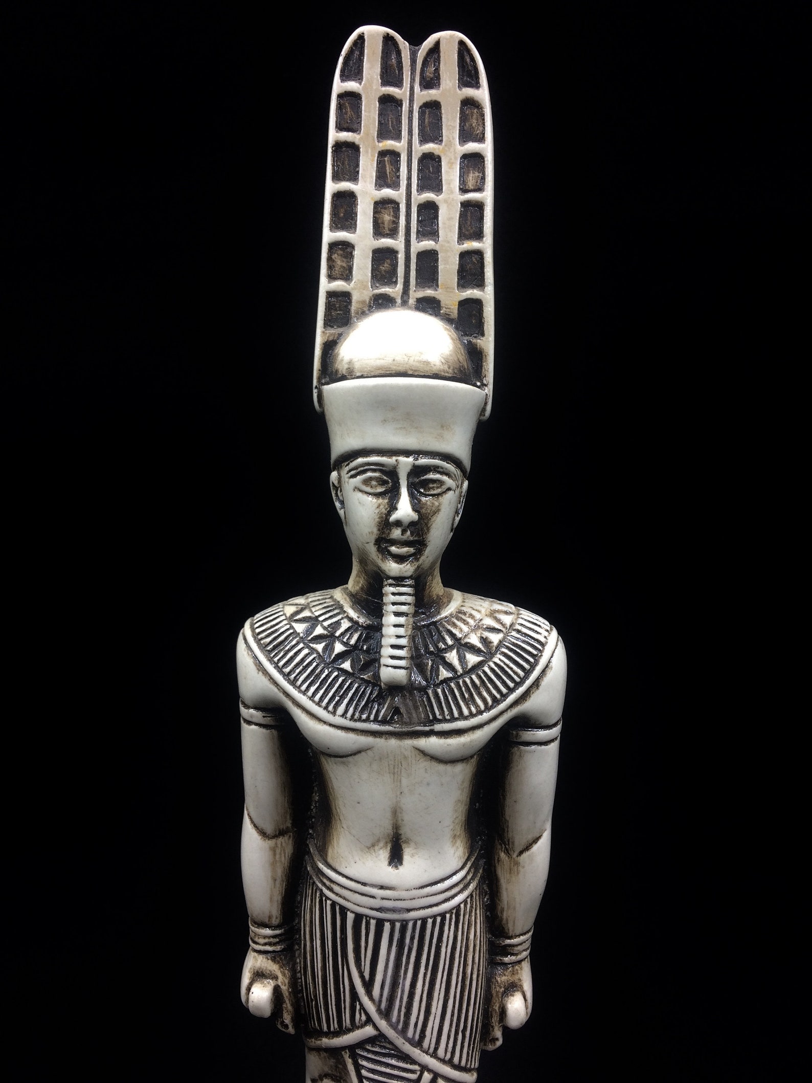 Handmade Statue of Amoun With a Feather Crown, Made in Egypt - Etsy