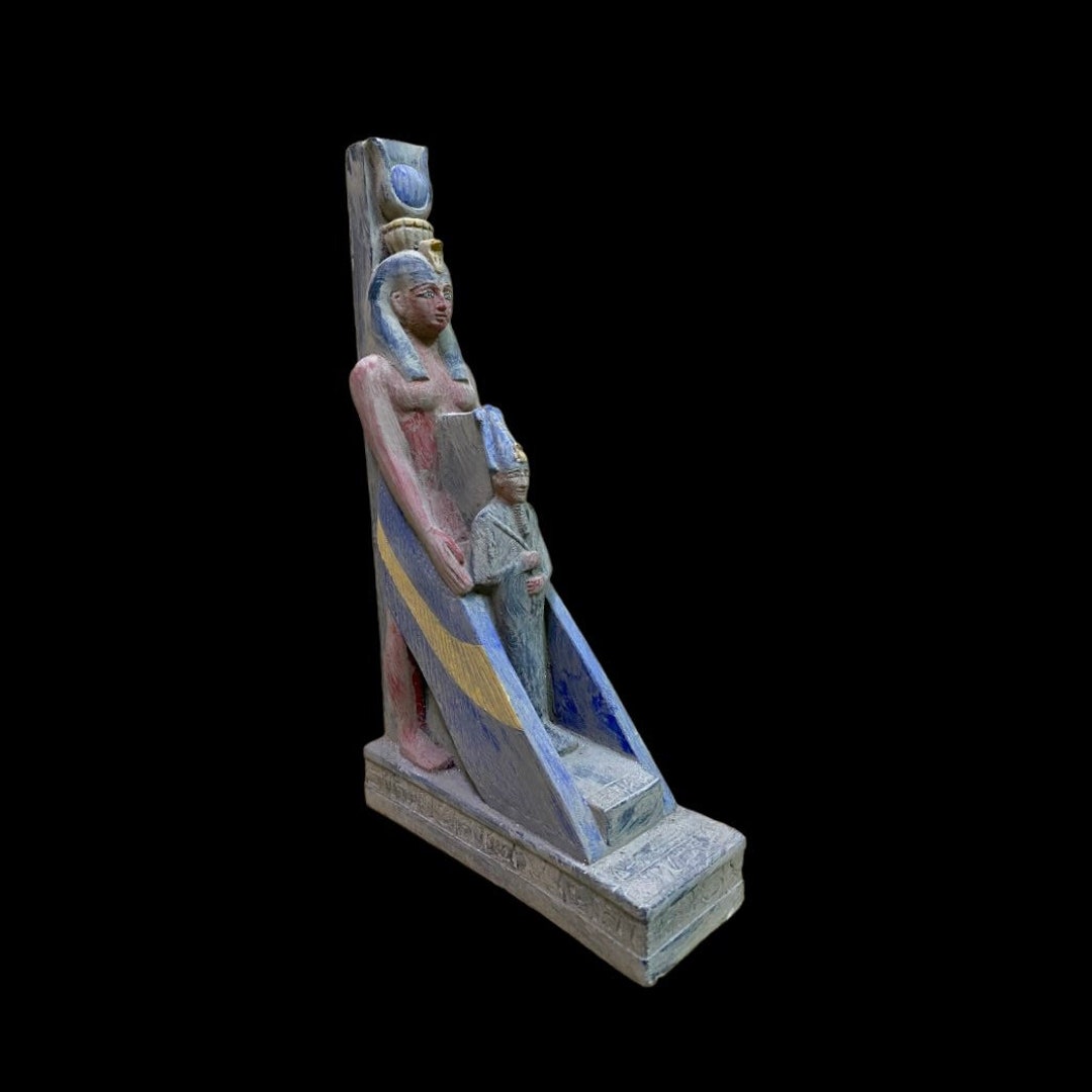 Unique Statue of Isis and Osiris, Old Style, Handmade - Etsy