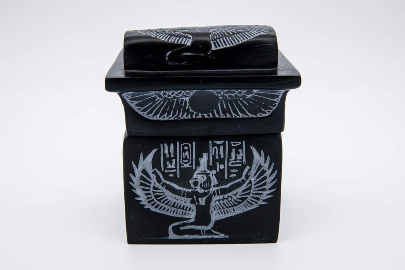 Canopic Jars Box Black Color Handmade by Me Made in Egypt - Etsy