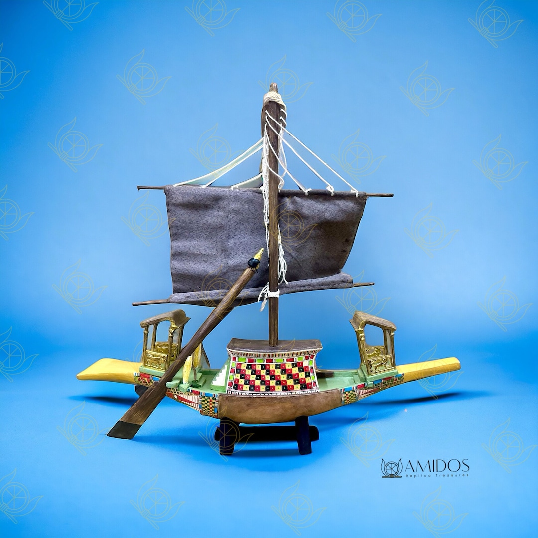 A Unique, First-class Model of a Boat From the Tomb of Tutankhamun - Etsy