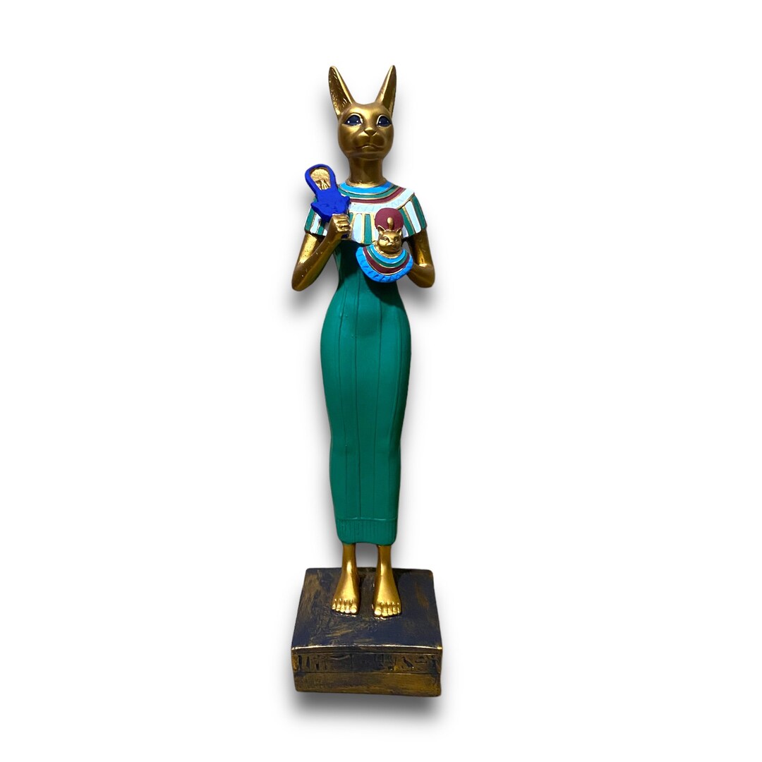 Gorgeous Bastet Statue With a Cat's Head and a Woman's Body in Pretty ...