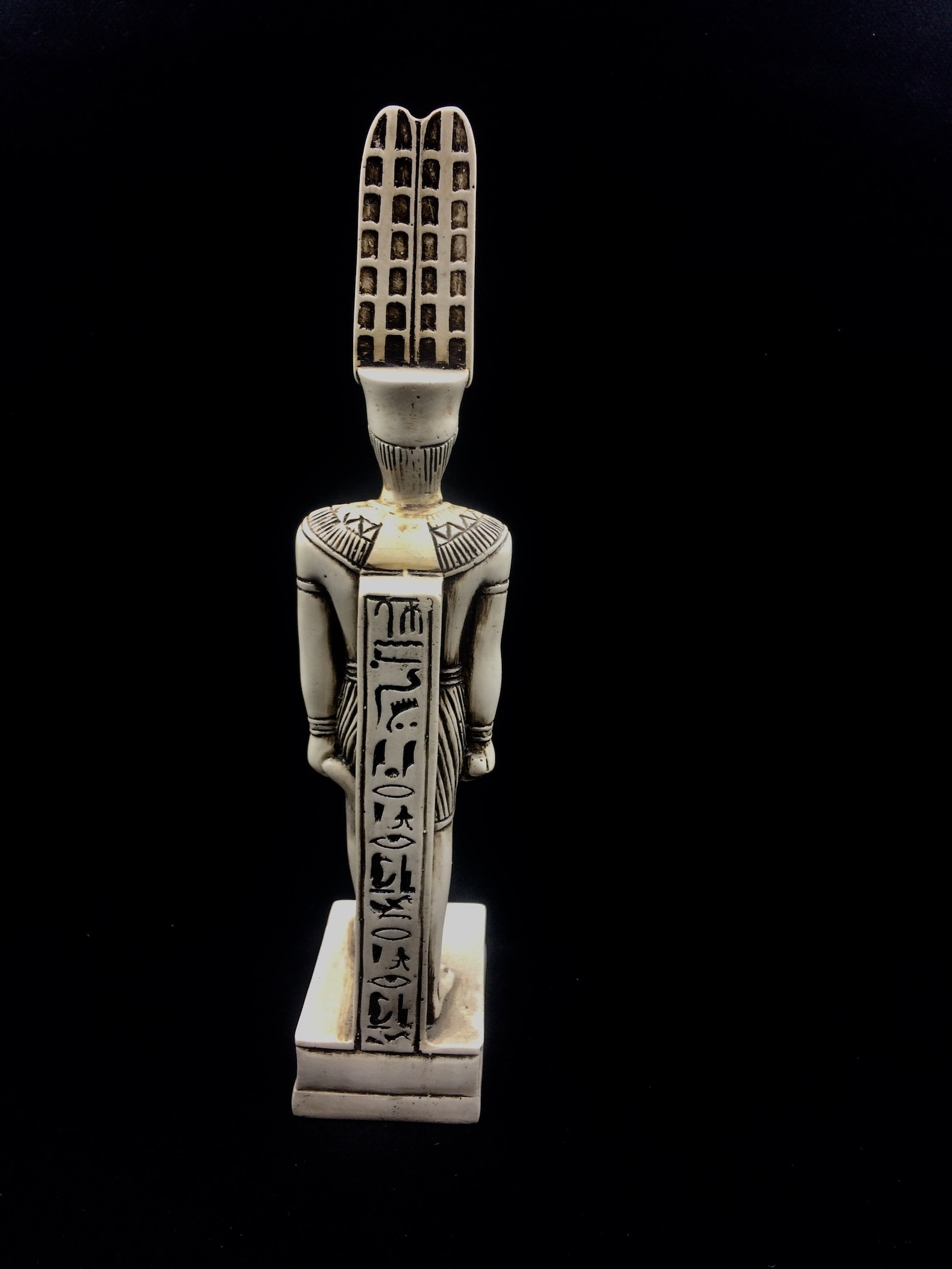 Handmade Statue of Amoun With a Feather Crown, Made in Egypt - Etsy