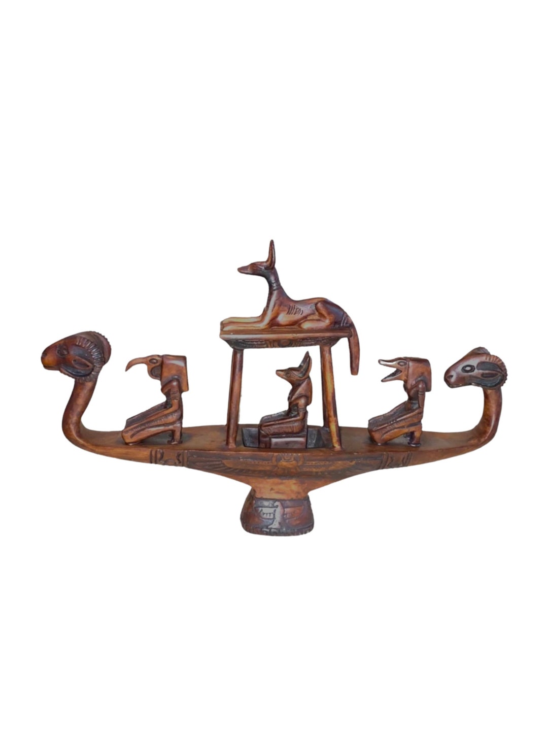 Handmade Funeral Boat of the God Anubis - Etsy